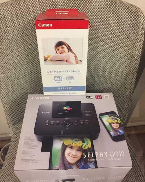 Фотопринтер Canon selphy CP910 новый