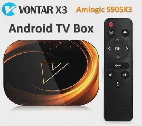 Тв-приставка Vontar X3 + прошивка ATV + приложения