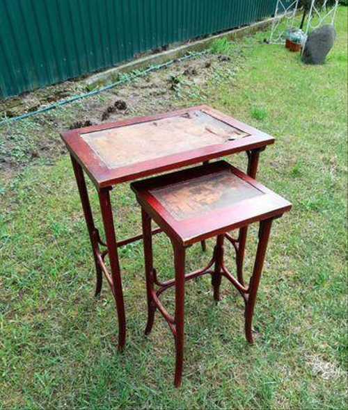 2 столика/Братья Тонет/Thonet/антикварная мебель