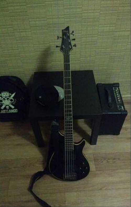 Бас гитара schecter blackjack atx c5