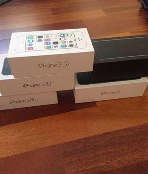 Коробки от iPhone 5s - 3 шт iPhone 6 -1 шт и iPhon