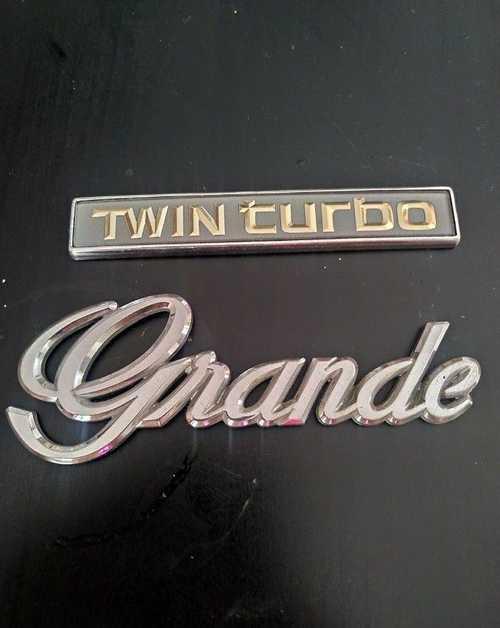 Эмблемы/шильдики grande, twin turbo
