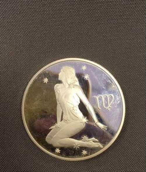 Серебряная монета 3 рубля 2003 г Дева