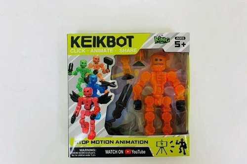 Стикбот (Stikbot) фигурка робот оранжевый