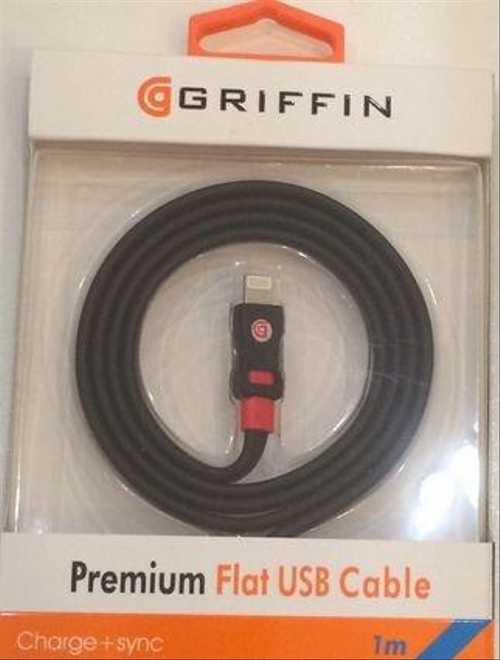 Кабель usb на iPhone 5s Griffin 1m черный