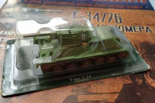 Модель танка Т-34/76 в масштабе 1/72