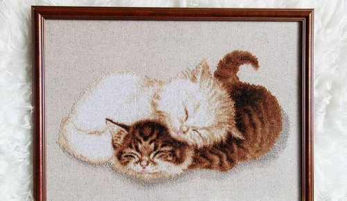Вышивка крестиком "Милые котята"
