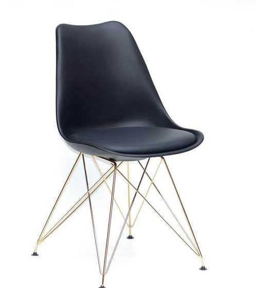 Стул eames soft metal gold