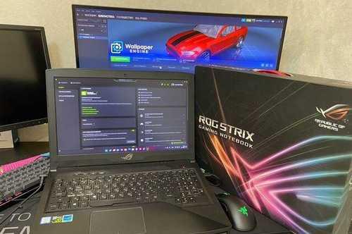 Игровой ноутбук Asus rog strix i7 + GTX 1050