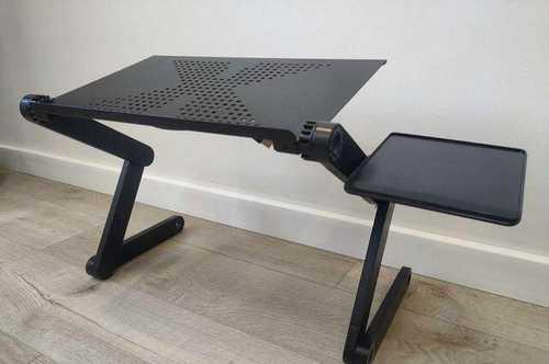 Складной компьютерный стол для ноутбука на колесиках
