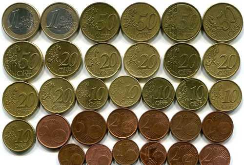 Набор монет стран Евросоюза