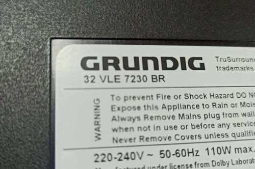 Телевизор Grundig 32 vle7230 br платы