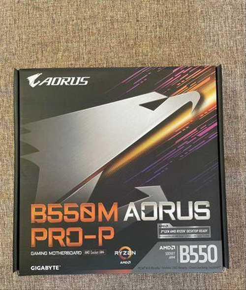 Материнская плата AM4 Gigabyte B550M Aorus Pro-P
