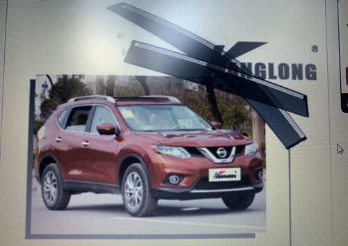Ветровики с креплением Nissan X-trail 2014