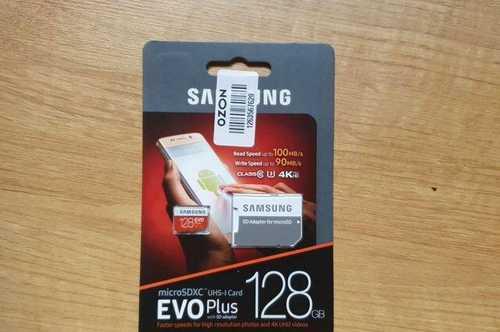 Карта памяти MicroSD Samsung 128gb