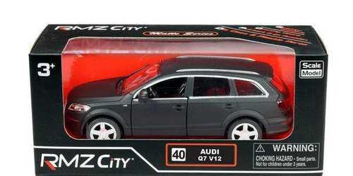 Машина RMZ City металлическая 1:32 Audi Q7 V12, инерционная, серый матовый цвет, 16,5*7,5*7 см (554016M)