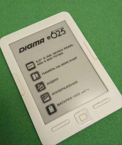 Книга чернила e-ink Digma E625 White