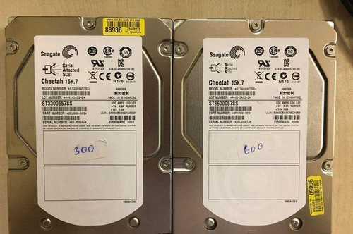 SAS диски seagate cheetah 15k7 600gb и 300gb