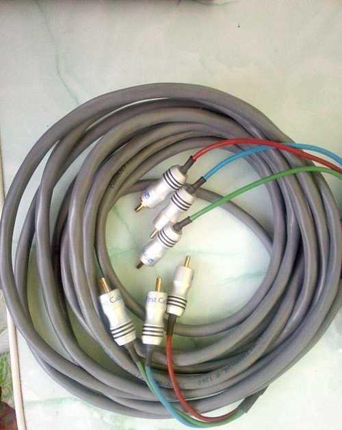 Компонентный кабель first 3RCA-3RCA 5м