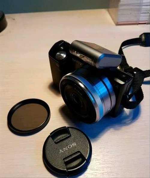 Беззеркальный фотоаппарат Sony Nex-5 + оптика