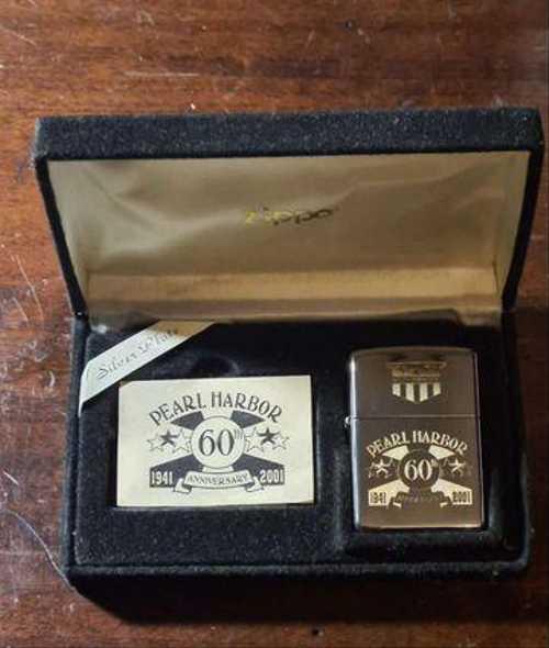 Zippo.Пёрл Харбор-60. Серебро.Золото. 1 из 12000