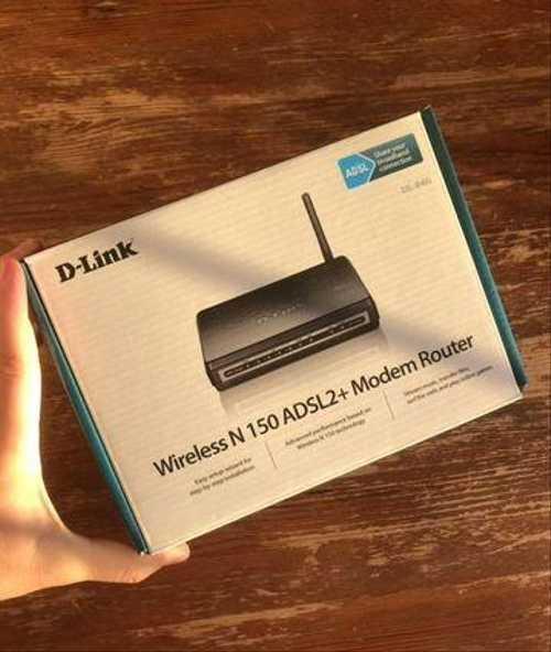 D-Link wireless N150 adsl2+usb modem router новый