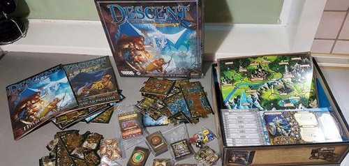 Descent Странствия во тьме + протекторы для карт