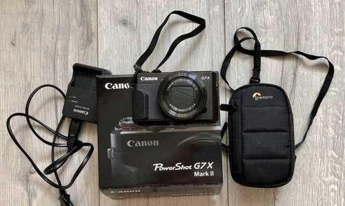 Canon PowerShot g7x mark II + 128GB + чехол