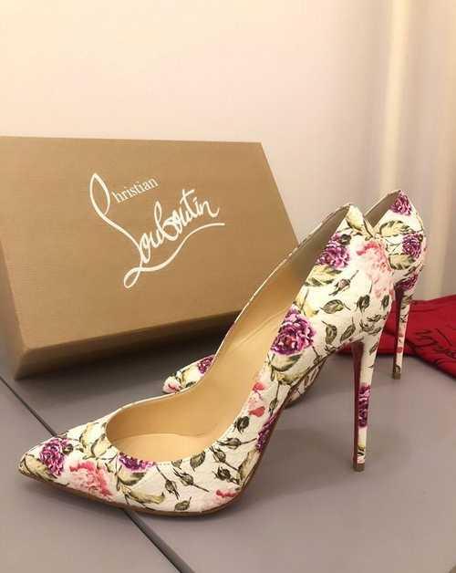 Новые Туфли Louboutin р.38 кожа змеи лимитка