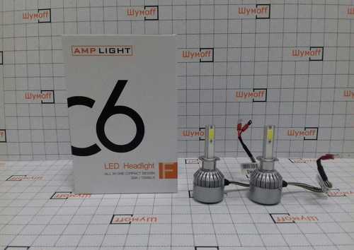 Светодиодные лампы LED C6 H3 3800Lm -головной свет