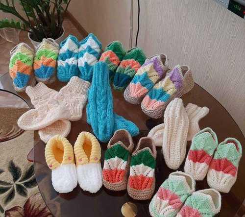 Домашние носки и тапочки