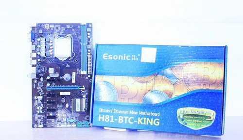 Материнская плата 1150 ASRock H81 BTC king ES