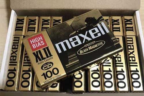 Аудиокассеты Maxell xlii100 1997 год 10 штук новые