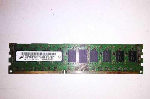 Оперативная память R-dimm M.tec 2Gb DDR3 PC3-10600