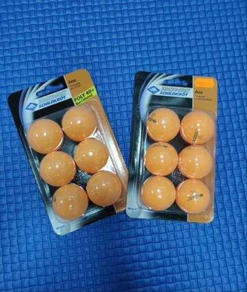 Мячики для н/тенниса donic jade, 6 штук, оранжевый