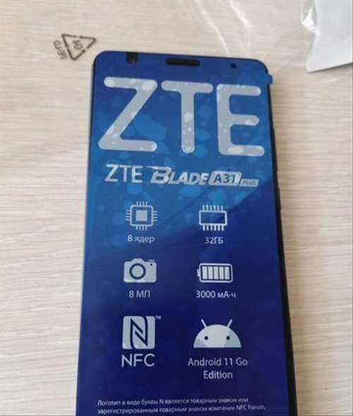 Новый смартфон zte blade a 31 plus