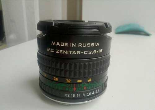 Фото объектив Zenitar 16mm, f/2.8