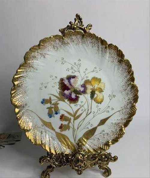 Антикварная тарелека Лимож 19 век