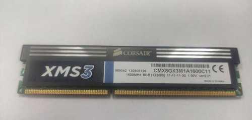 RAM corsair XMS3 DDR3 8192/12800/1600