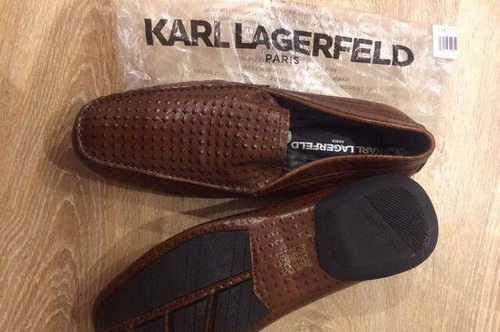 Новые мужские мокасины Karl Lagerfеld р. 41,5 р