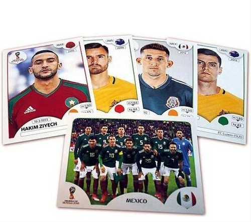 Наклейки Panini fifa 2018