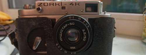 Плёночный фотоаппарат zorki - 4k