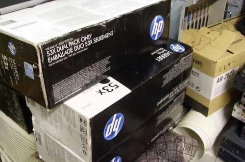 Оригинальный черный картридж HP Q7553X (53X) новые