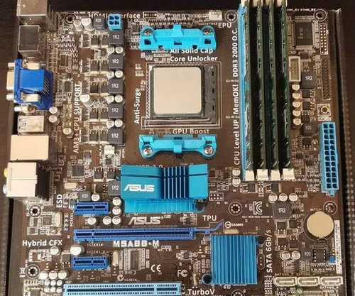 Процессор AMD FX-8320, материнская плата Asus M5A8