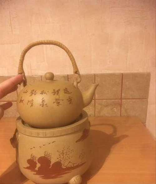 Заварочный чайник глиняный