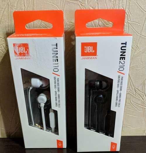 Гарнитура JBL T110 T210 новые