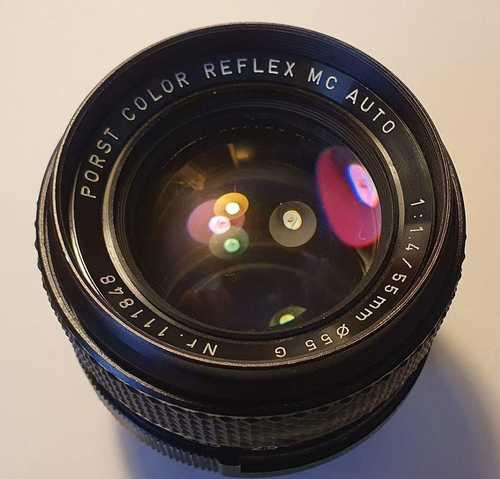 Porst Color Reflex MC Auto 55mm F/1.4 G