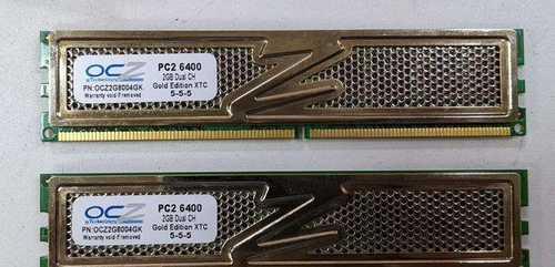 2x2Gb DDR2 OCZ Gold Edition XTC