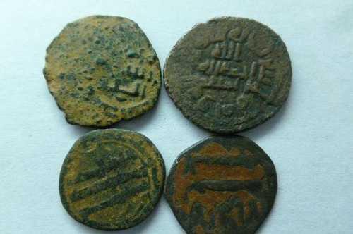 Набор древних исламских монет номер 30. 4 шт