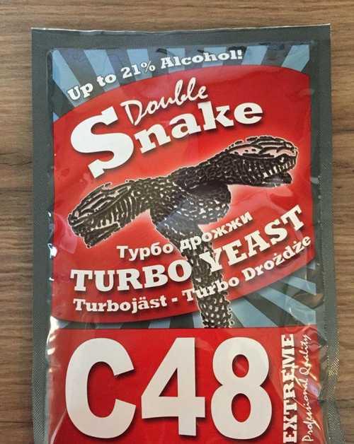 Спиртовые турбо дрожжи Double Snake c48